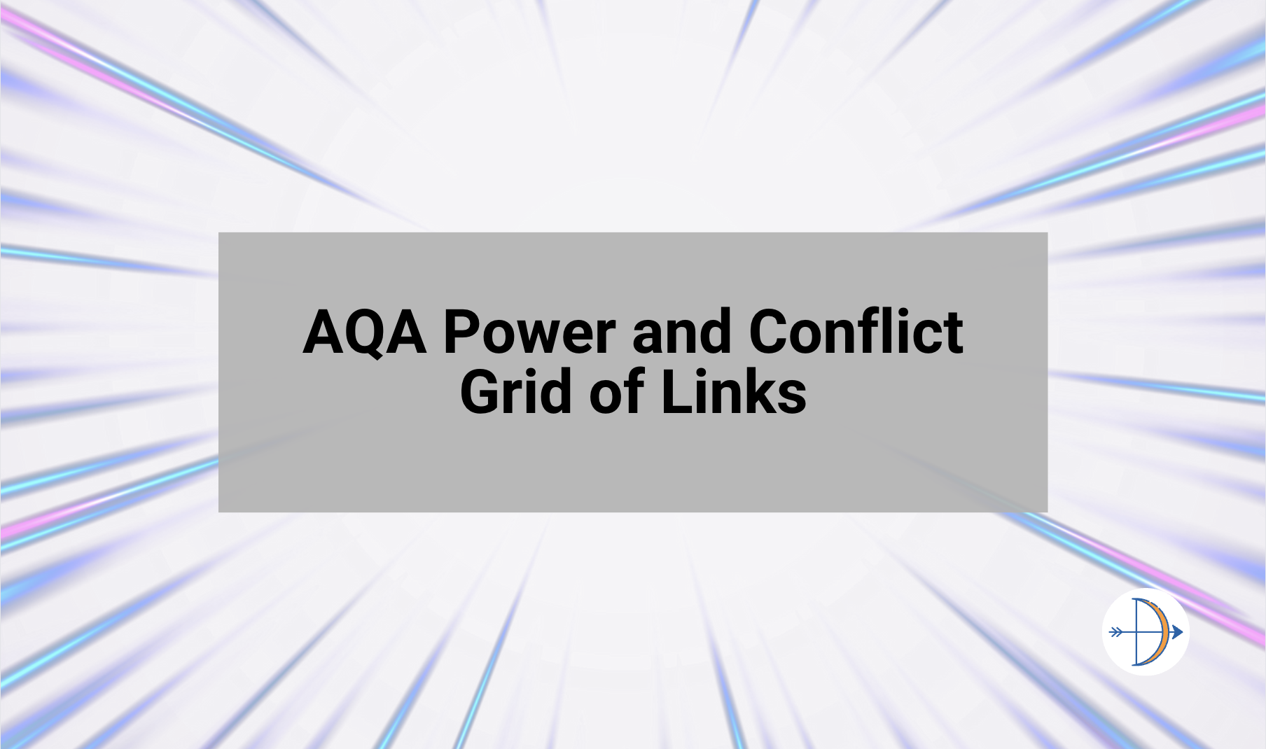 AQA Power and Conflict Grid of Links | KS4 Teaching Resource